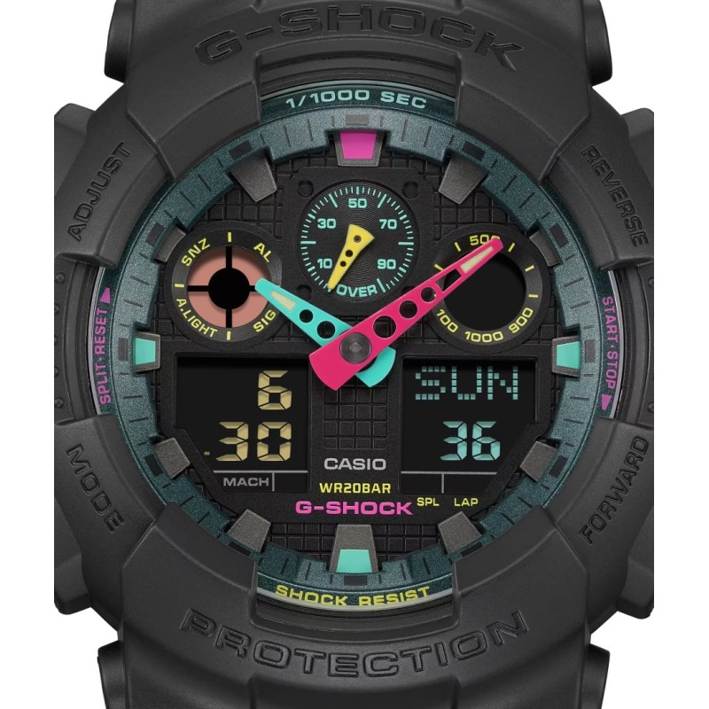 CASIO G-Shock Black Rubber Strap GA-100MF-1AER CASIO G-Shock Black Rubber Strap GA-100MF-1AER